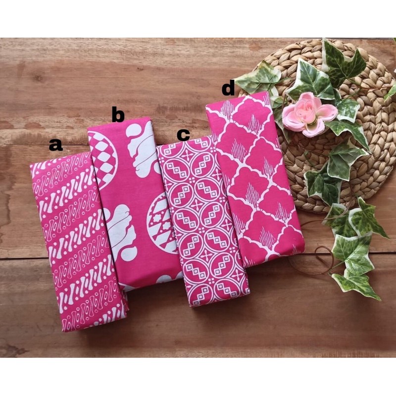 Jual BATIK WARNA MERAH KAIN BATIK KATUN KAIN BATIK METERAN BATIK ...