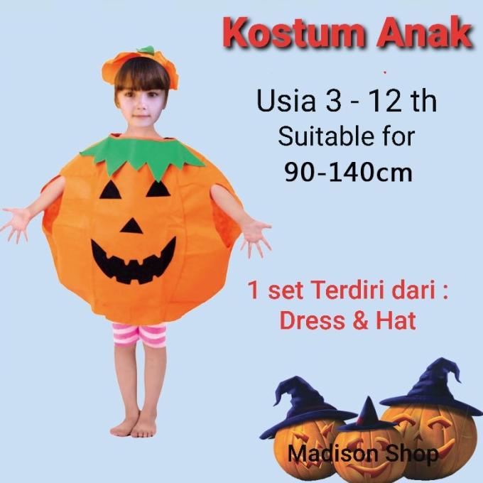 Jual Kostum Labu Anak dan Dewasa Costume Pumpkin Baju Pentas Halloween ...