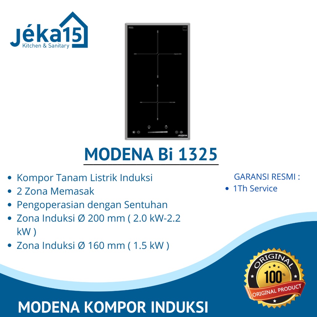 Jual KOMPOR TANAM LISTRIK INDUKSI MODENA BI 1325 | Shopee Indonesia