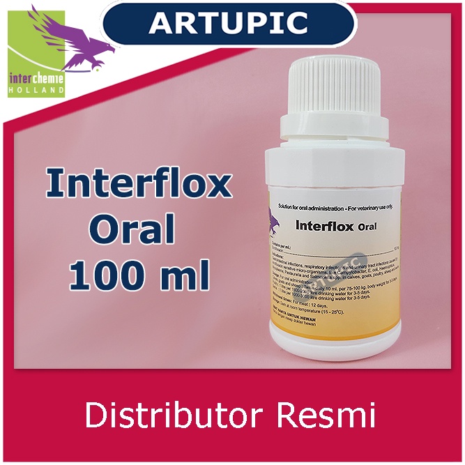 Jual Interflox Oral 100 ml Obat Flu Diare Ayam Sapi Kambing Kelinci ...