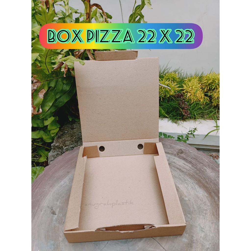 Jual Box pizza polos uk 22 x 22/dus coklat pizza uk 22( per 10 pcs ...