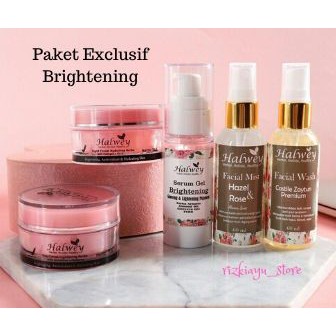 Jual Halwey Paket Ekslusif Brightening Herbal ( Glowing ) | Shopee ...