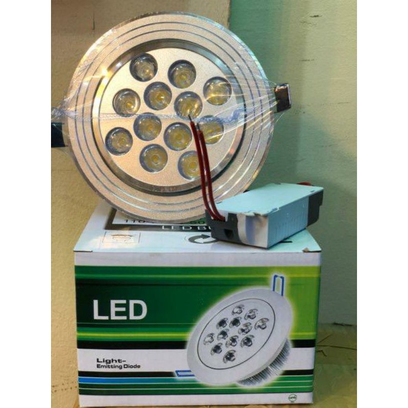 Jual Lampu led downlight 12 watt 12 mata led panel inbow 12 watt led ...
