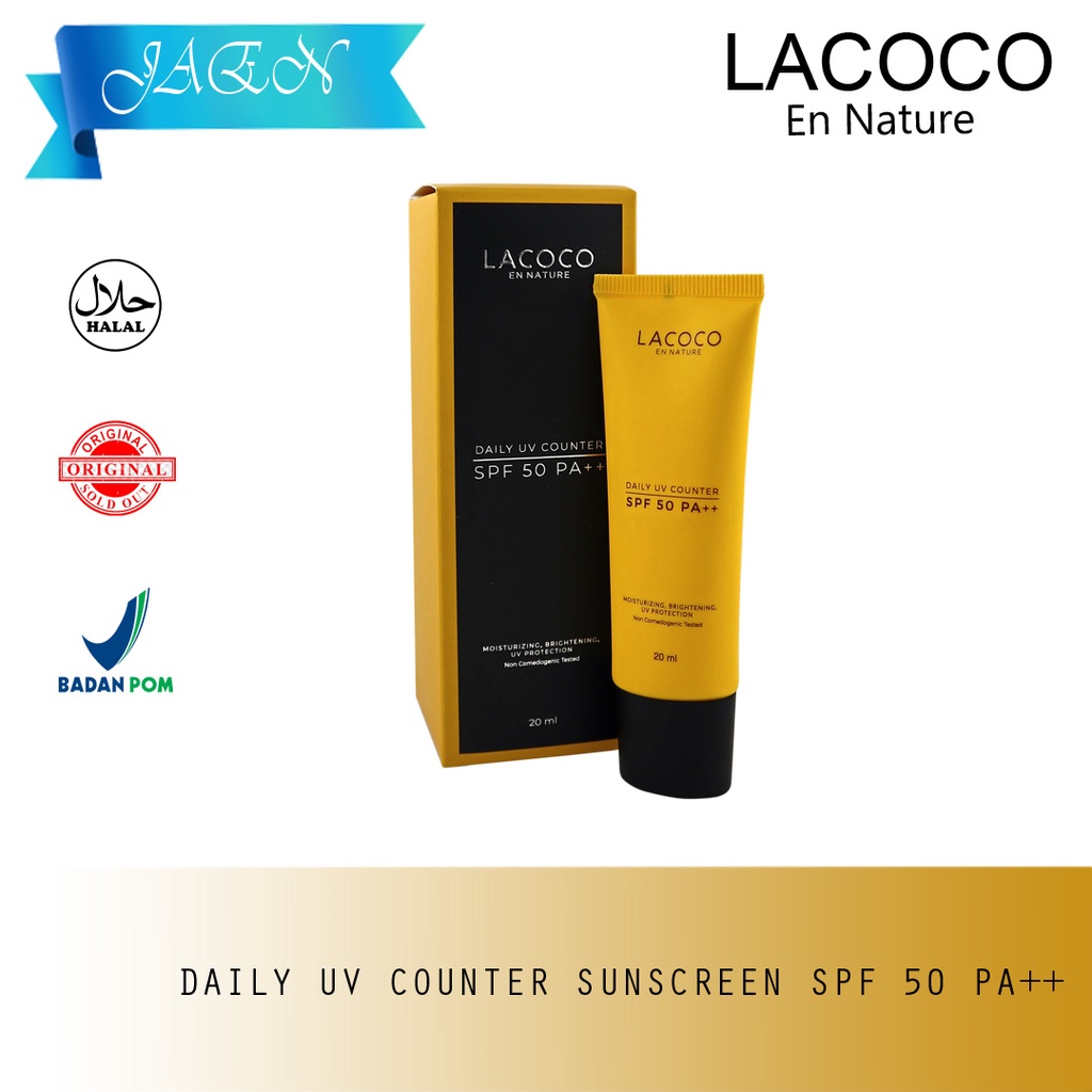 Jual DAILY UV COUNTER SUNSCREEN SPF 50 PA++ original 20 ml | Shopee ...
