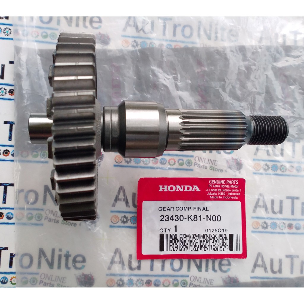 Jual As Roda Belakang Gear Comp Final 45 T 23430-K81-N00 Original Honda ...