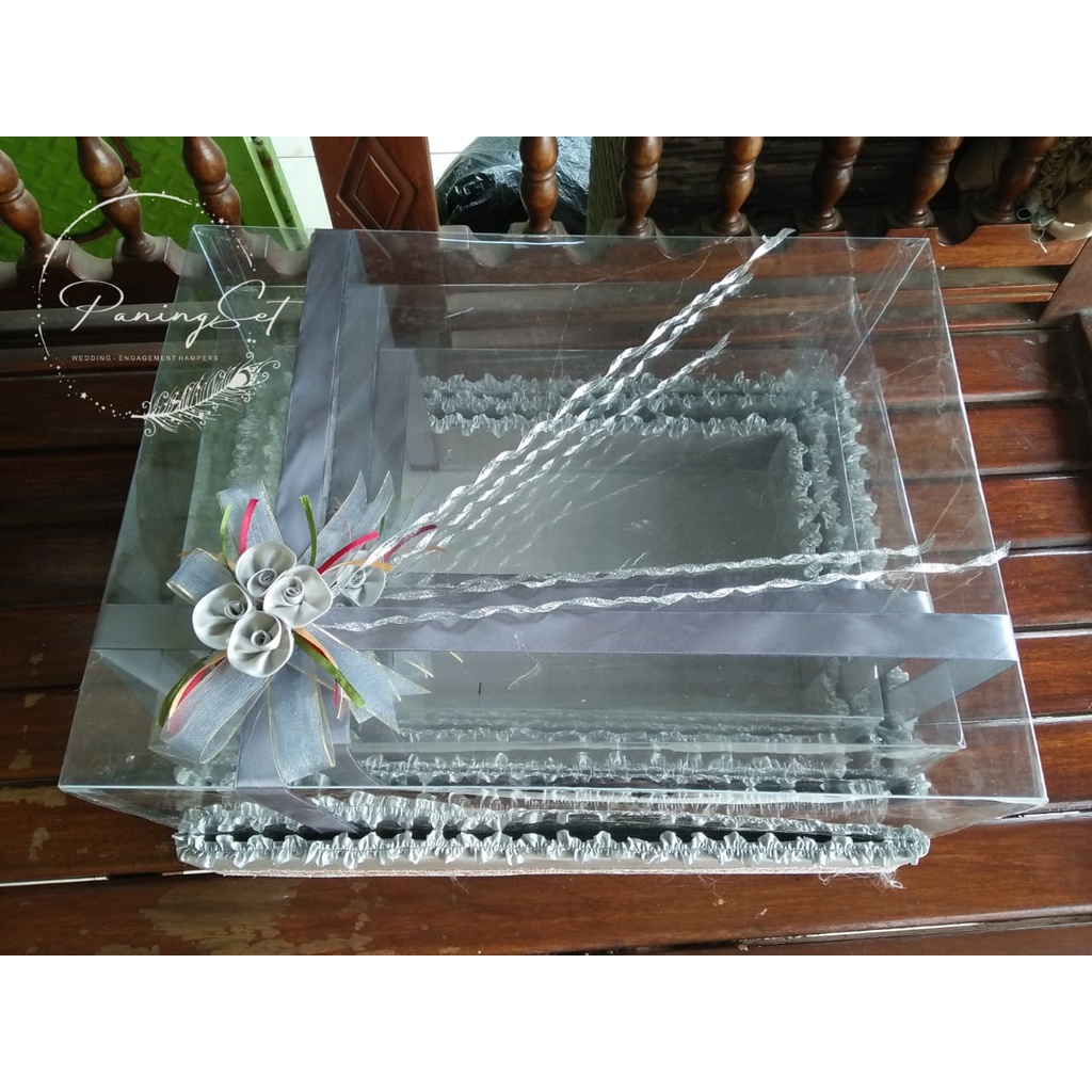 Jual parsel nikah lengkap/ kotak hantaran /seserahan mika 1 set isi 4 ...