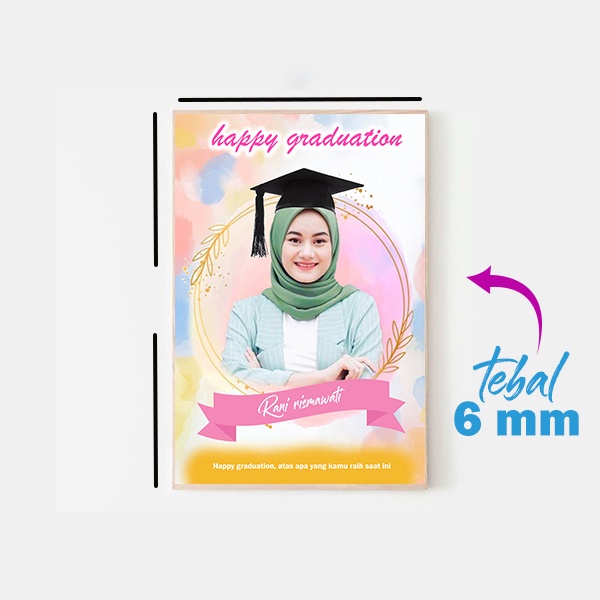 Jual cetak foto custom / happy graduation | Shopee Indonesia