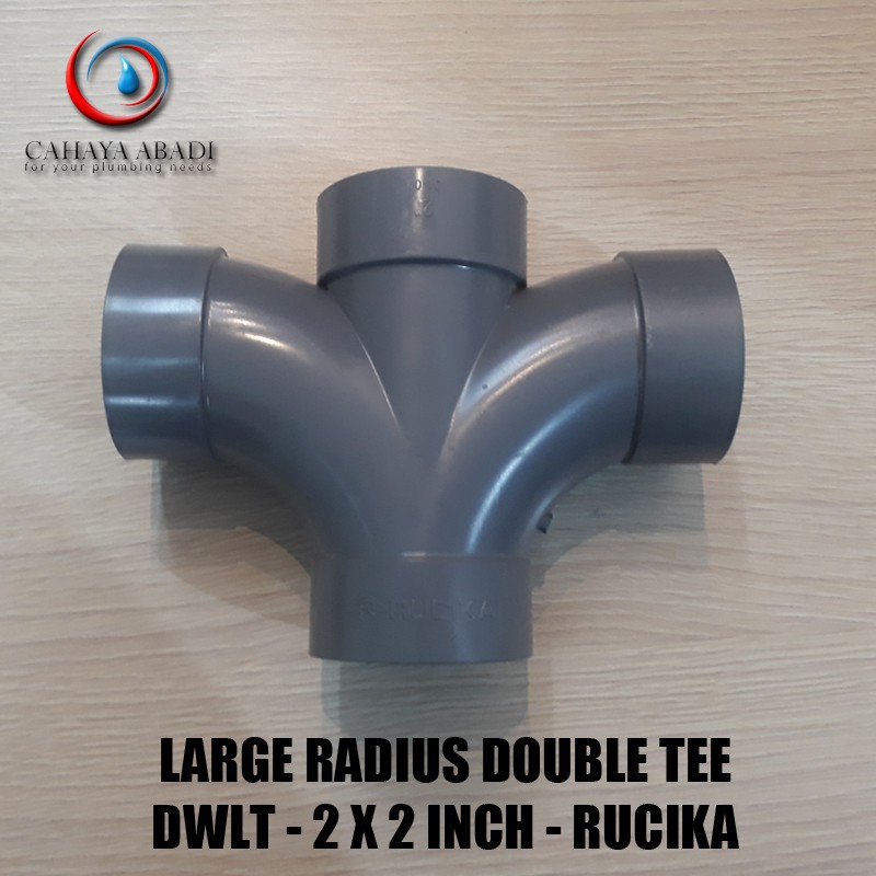 Jual GROSIR - FITTING PIPA PVC - D-WLT - 2 X 2 INCH - LARGE RADIUS DOUBLE TEE - RUCIKA | Shopee ...