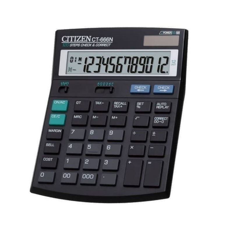 Jual Kalkulator CITIZEN CT 666 N calculator CT-666N kasir alat hitung ...