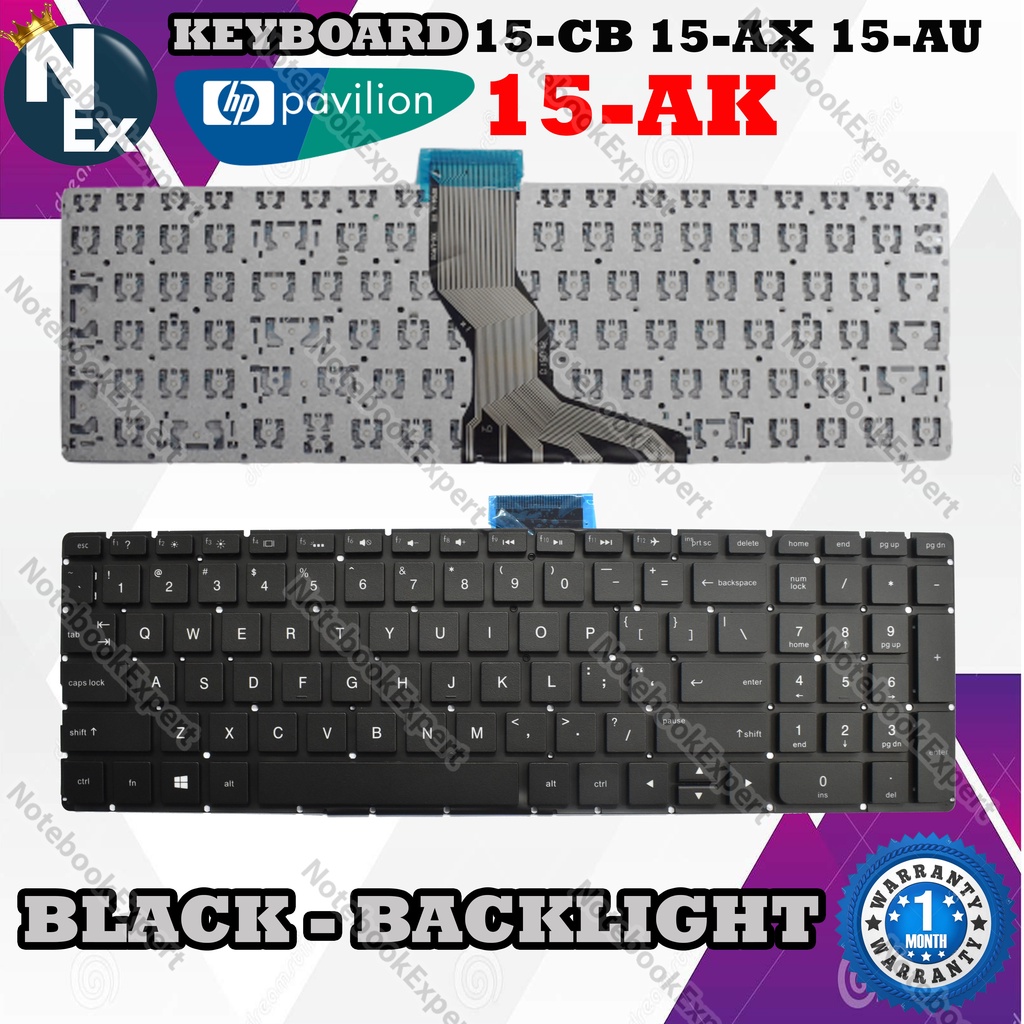 Jual KEYBOARD HP PAVILION 15-AK 15-CB 15-AX 15-AU BACKLIGHT - BLACK ...