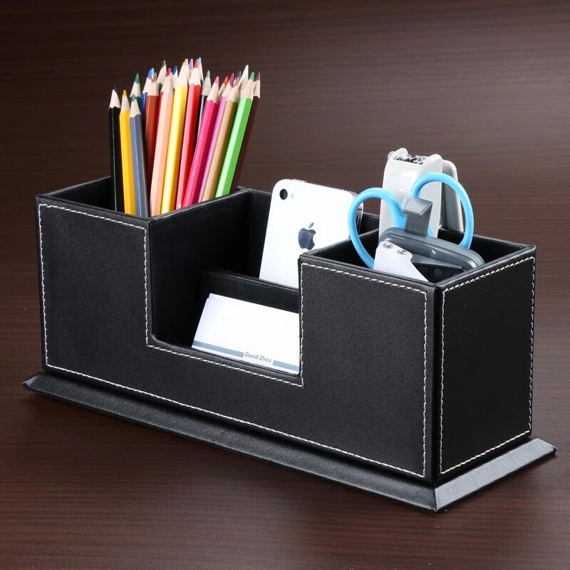 Jual Tempat Remote, HP & Pulpen - Premium Pen Holder Desktop Organizer ...