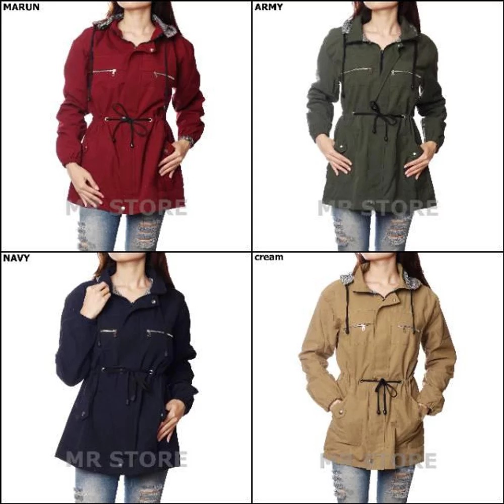 Jual ORIGINAL Terbaru Jaket Parka Wanita Kekinian Desain Masa Kini ...