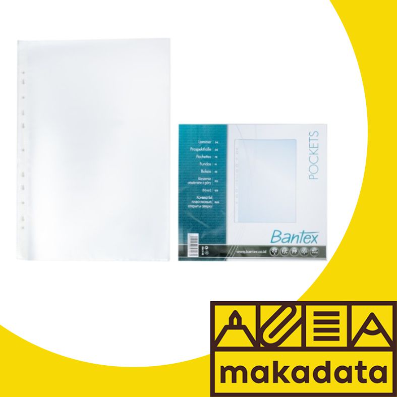 Jual REFILL POCKET CLEAR HOLDER BANTEX F4 8843 PLASTIK BENING (ISI ...