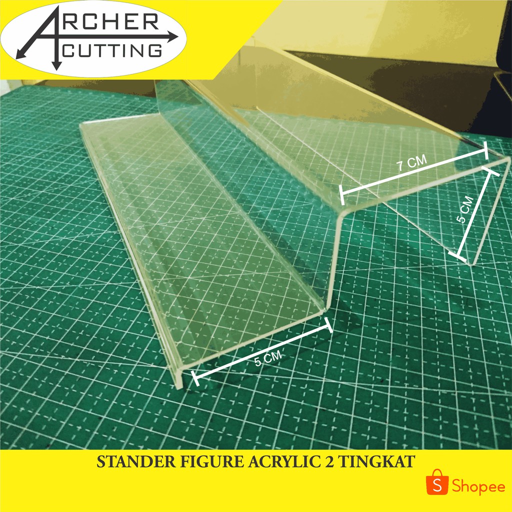 Jual STANDER / STAND DISPLAY FIGURE AKRILIK 2 TINGKAT TANGGA AKRILIK ...