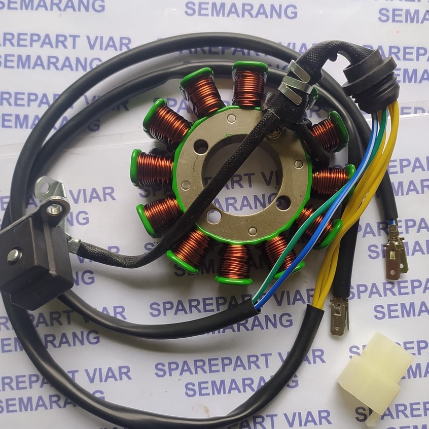 Jual Spul viar pengapian viar karya 150 200 300 cc 12 lilitan 93 mm ...