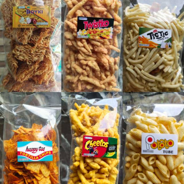 Jual SNACK KILOAN ORIGINAL kemasan 200 gram,chiki ball,piatos, cheetos ...