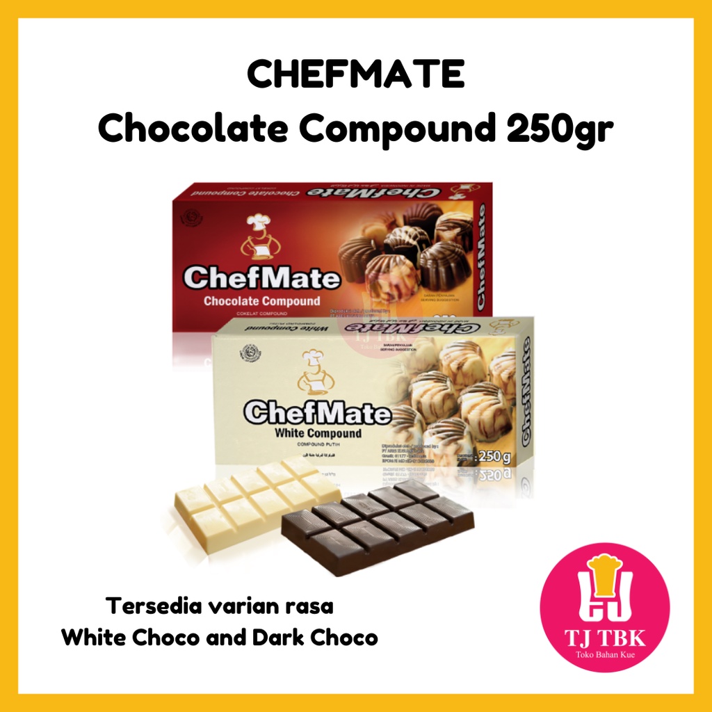 Jual CHEFMATE Chocolate Compound 250gr (Dark/White Chocolate) | Shopee ...