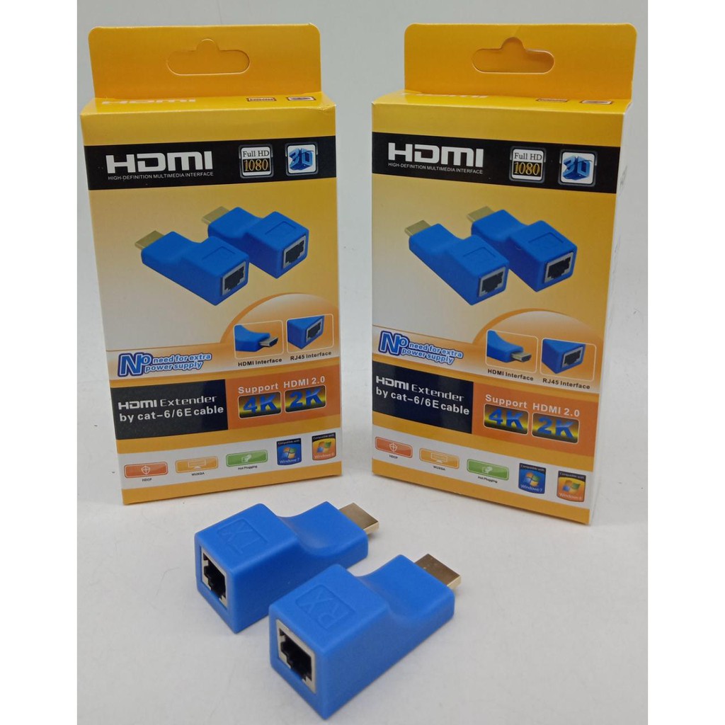 Jual HDMI To LAN Adapter HDMI To LAN HDMI To LAN 4K 2K Adapter | Shopee ...