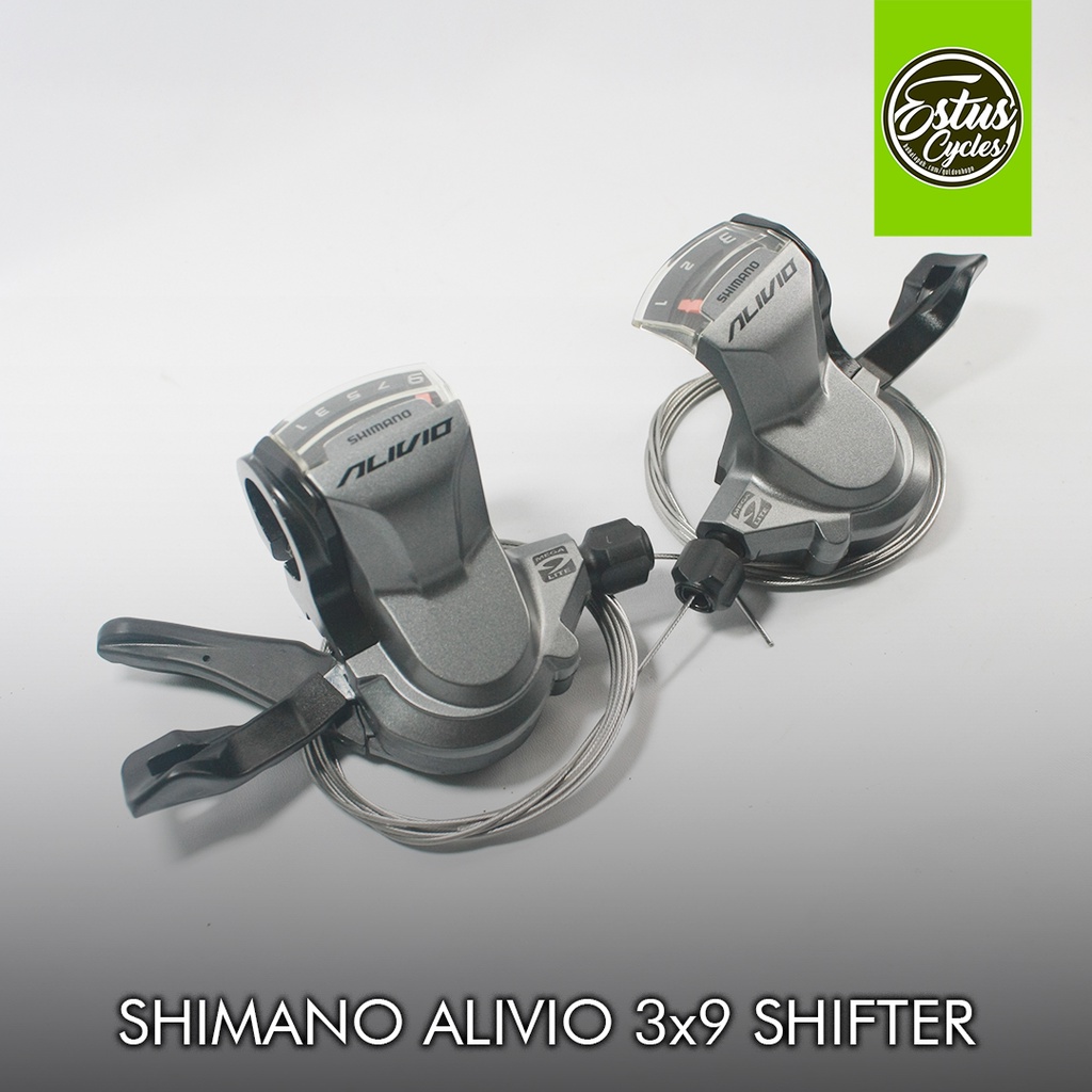 Jual Shifter Sepeda Shimano Alivio SL-M4000 3x9 Pemindah Gigi Estus Cycles | Shopee Indonesia