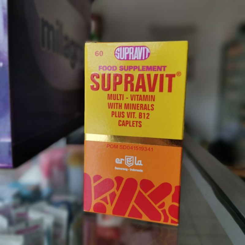 Jual SUPRAVIT BOTOL / SUPRAVIT ISI 60 TABLET / SUPRAVIT SUPLEMEN ...