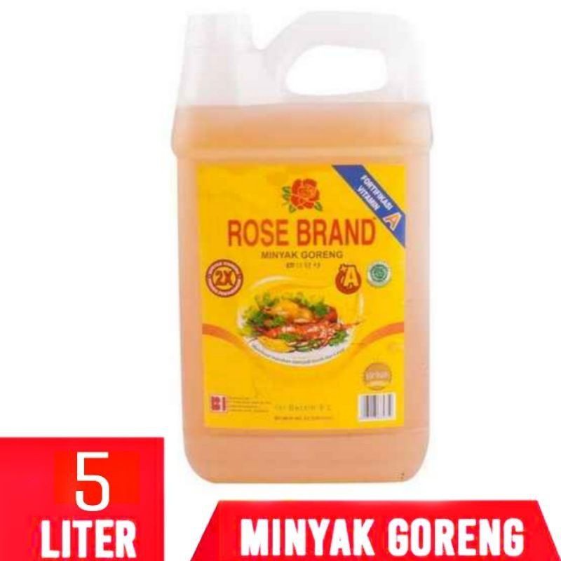 Jual MINYAK GORENG ROSE BRAND 5L EXP:2026 {5LITER/JERIGEN} | Shopee ...