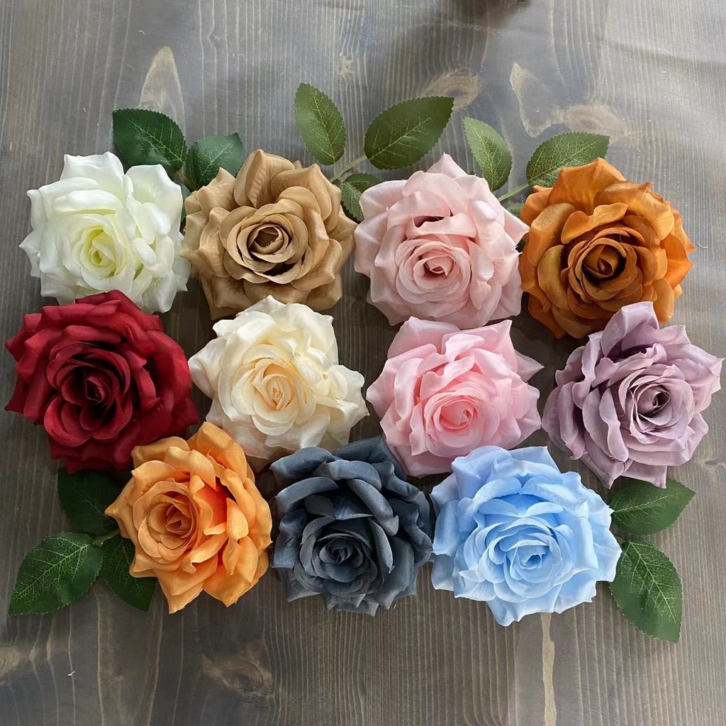 Jual Bunga Mawar Artifisial/Kepala Bunga 10 CM/harga untuk 1 pcs kepala ...