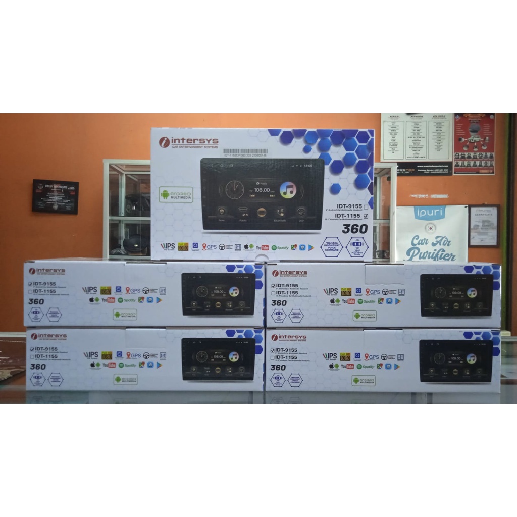 Jual Head Unit Android Intersys 9 Inch IDT-9155 Ram 2/32 GB | Shopee ...