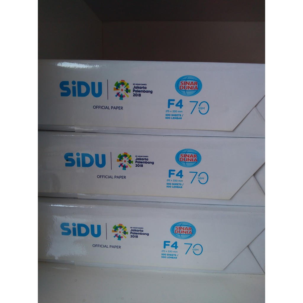 Jual kertas hvs sidu f4 70 gsm per rim | Shopee Indonesia