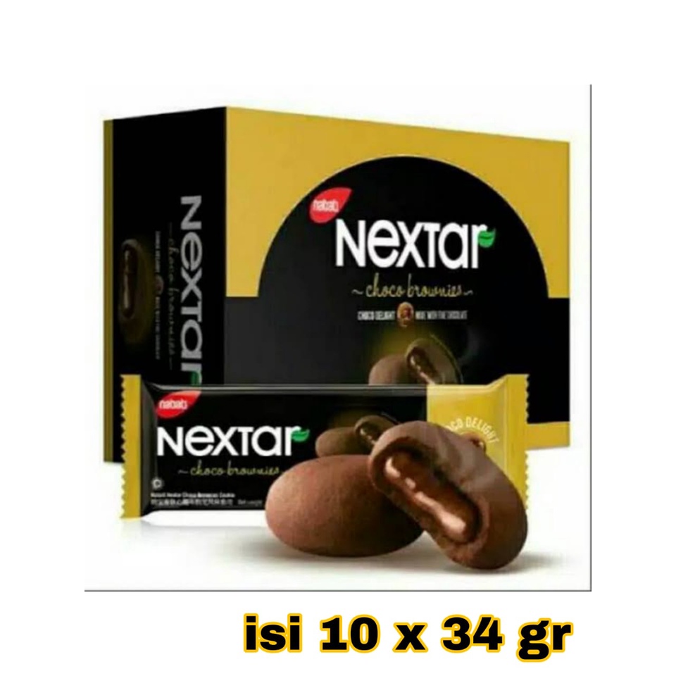 Jual nextar nabati brownies rasa coklat dan nanas per box isi ( 10 pcs ...