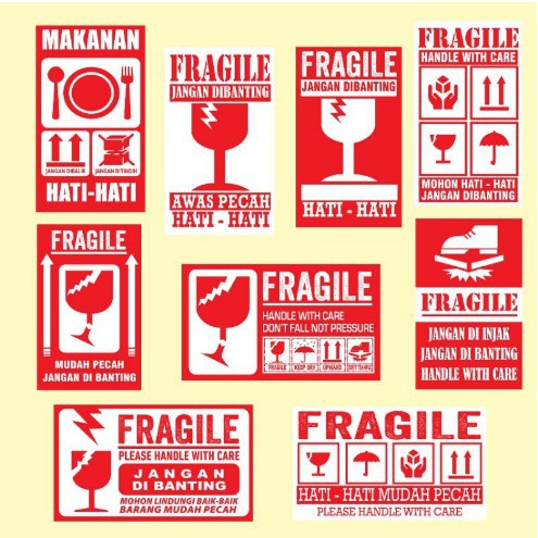 Jual STIKER FRAGILE/STIKER PECAH BELAH/STIKER MURAH | Shopee Indonesia