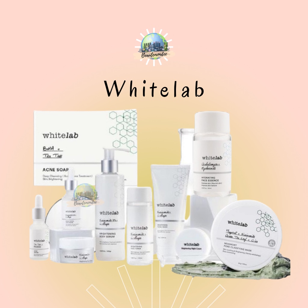 Jual WHITELAB Brightening Series Face Body Serum | Facial Wash | Day ...