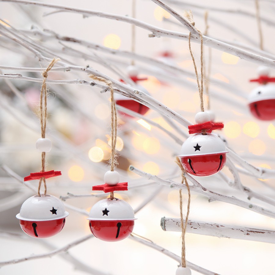 Jual XRWB lonceng merah putih red white bell dekorasi pohon natal ...