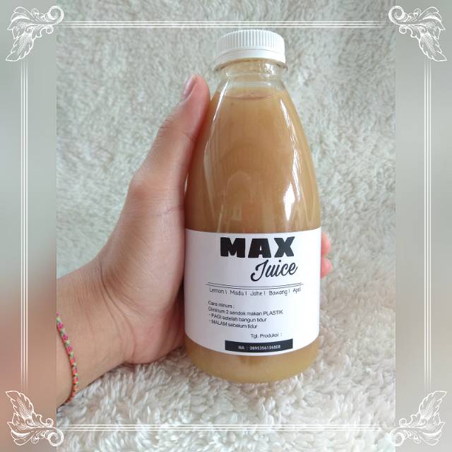 Jual MAX JUICE - JUS HERBAL EKSTRAK BAWANG PUTIH TUNGGAL LEMON MADU ...