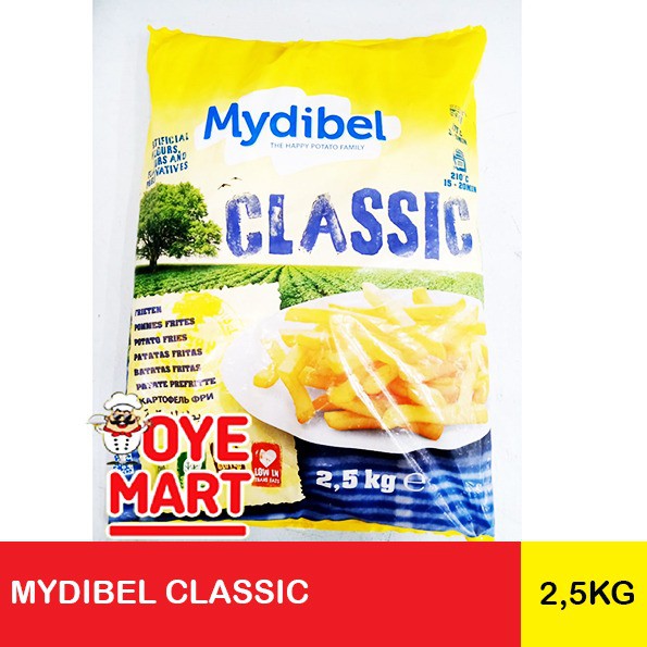 Jual MYDIBEL CLASSIC 2,5 KG KENTANG GORENG BEKU FRENCH FRIES | Shopee ...