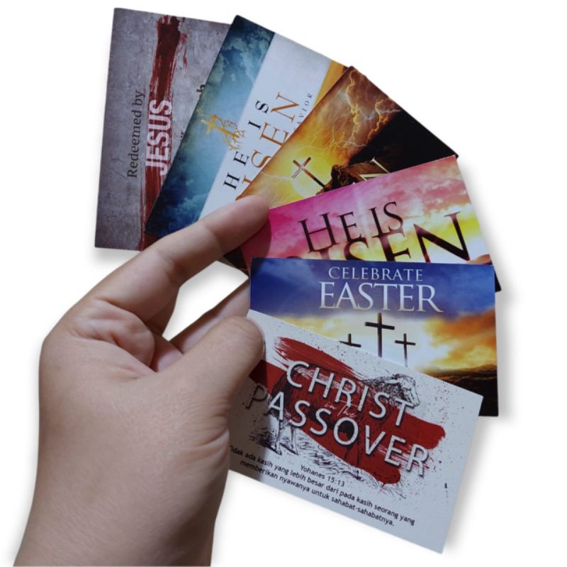 Jual RANDOM 1PCS STIKER AYAT ALKITAB/ STIKER PASKAH ANAK SEKOLAH MINGGU ...