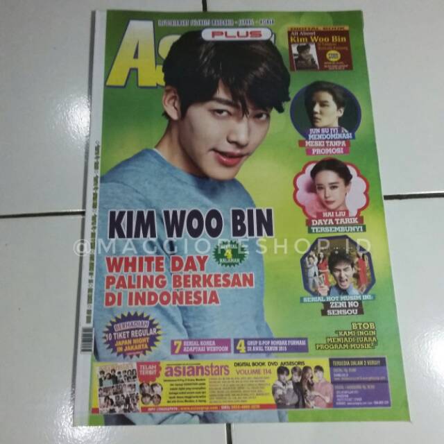 Jual Majalah Asian Plus (Majalah K-POP - Kim Woo Bin, INFINITE, JYJ, Lee Min Ho, 2PM, U-KISS, SM ...