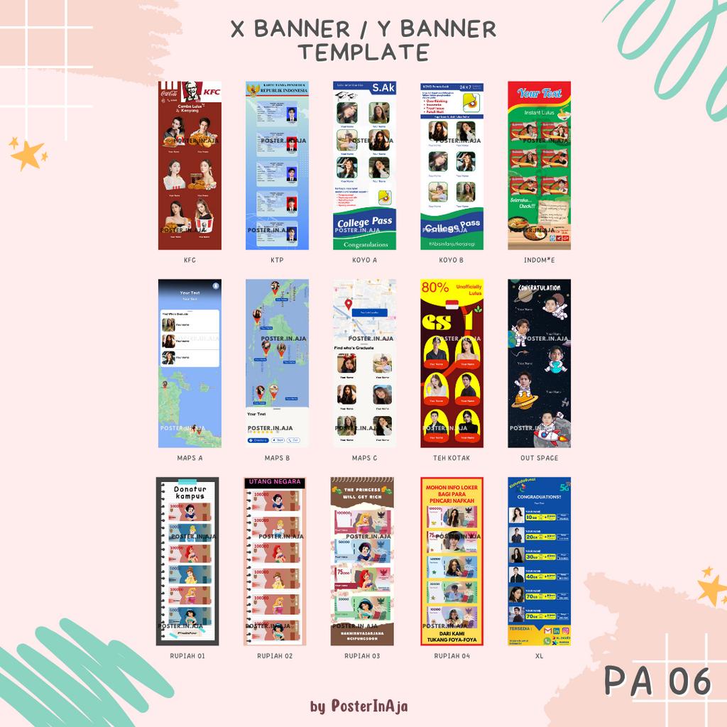 Jual Cetak Print Custom X Banner Y Banner Flexi Korcin FREE DESIGN ...