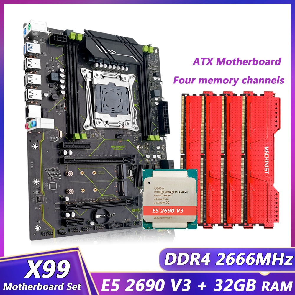 Jual PREORDER Machinist X99 Kit Motherboard LGA 2011-3 Set With Xeon E5 ...