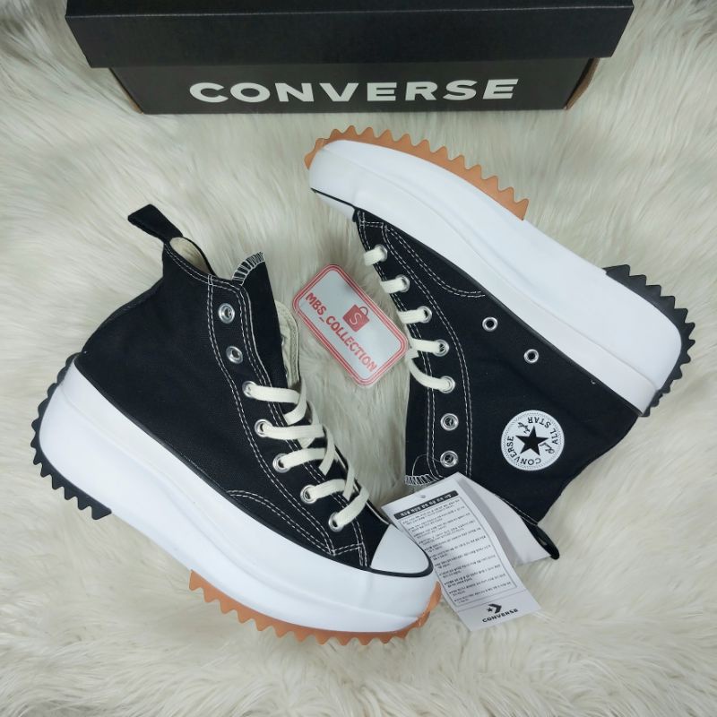 Jual JUAL SEPATU CONVERSE RUN STAR HIKE BLACK WHITE UNISEX PREMIUM ...