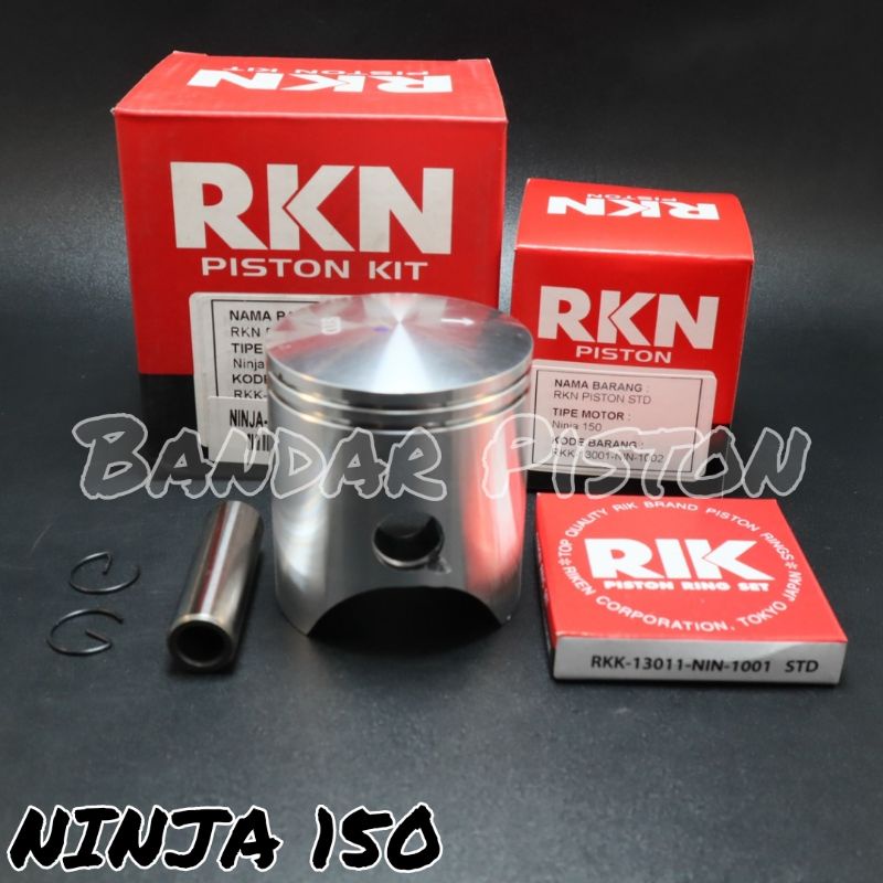 Jual PISTON KIT RKN KAWASAKI NINJA150 Ov. STD - 1.00 DIA. 59 59.25 59.5 ...