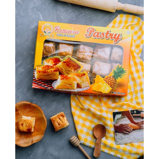 Jual kue pastry panggang rasa nanas "RESWARA" enak murah | Shopee Indonesia