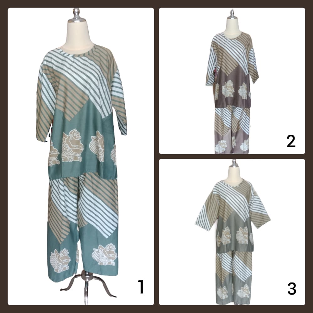 Jual Setelan Batik Cimory | One Set Batik | Setelan Batik Modern ...