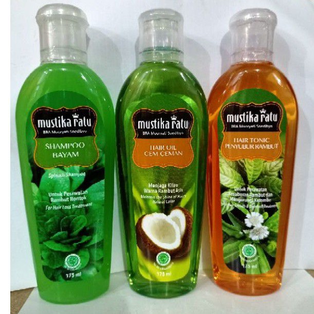 Jual Mustika Ratu Shampoo Bayam, Penyubur Rambut, Cem-ceman 175ml ...