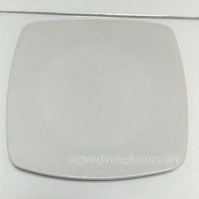Jual Piring keramik kotak persegi putih polos | Shopee Indonesia