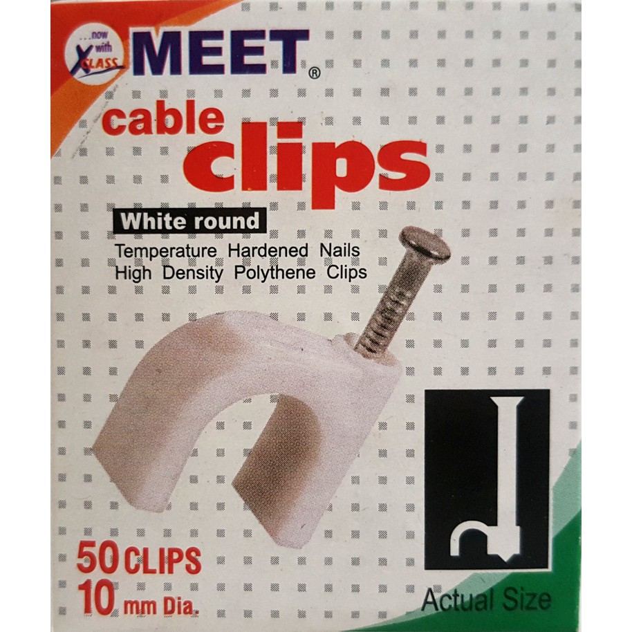Jual Klem Kabel No.10 ( Cable Clips ) MEET isi 50 pcs | Shopee Indonesia