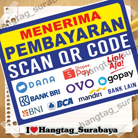 Jual STIKER MENERIMA PEMBAYARAN SCAN QR CODE - LABEL MURAH | Shopee ...
