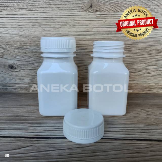 Jual BOTOL KAPSUL / CAPSULE KOTAK ISI 60 DOVE TUTUP PUTIH ULIR SEGEL ...