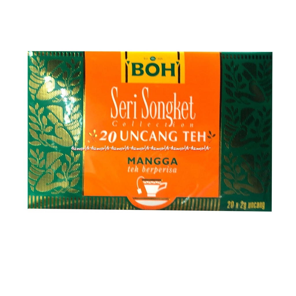 Jual BOH Seri Songket 20 Uncang Teh Mangga Manggo Tea | Shopee Indonesia