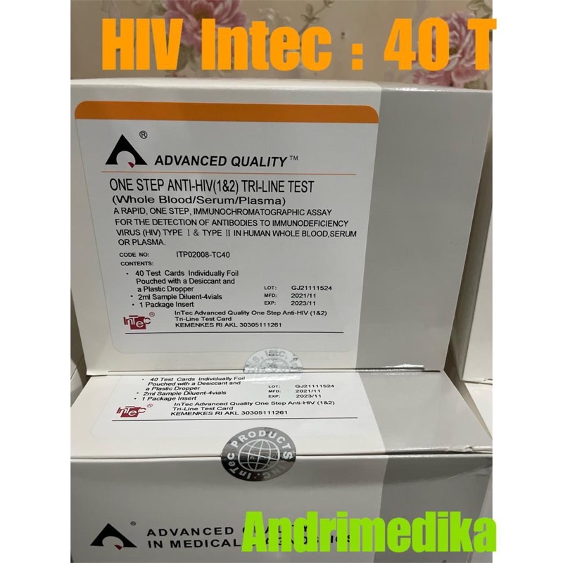 Jual HIV Tri-Lane Card INTEC Isi 40 Tes | Shopee Indonesia