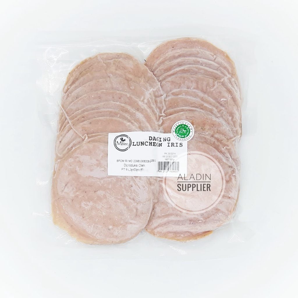 Jual Smoked Beef Ham Maleo Luncheon Slice | Daging Sapi Asap 500gr ...